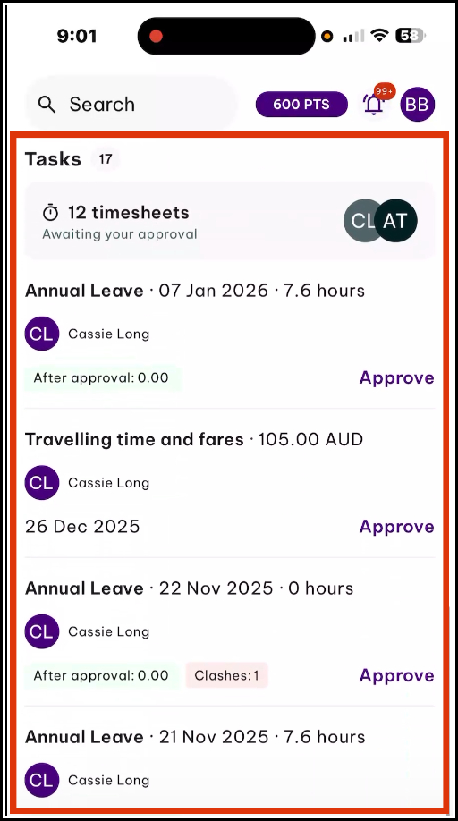 Manage your tasks – EH Work Support (NZ)